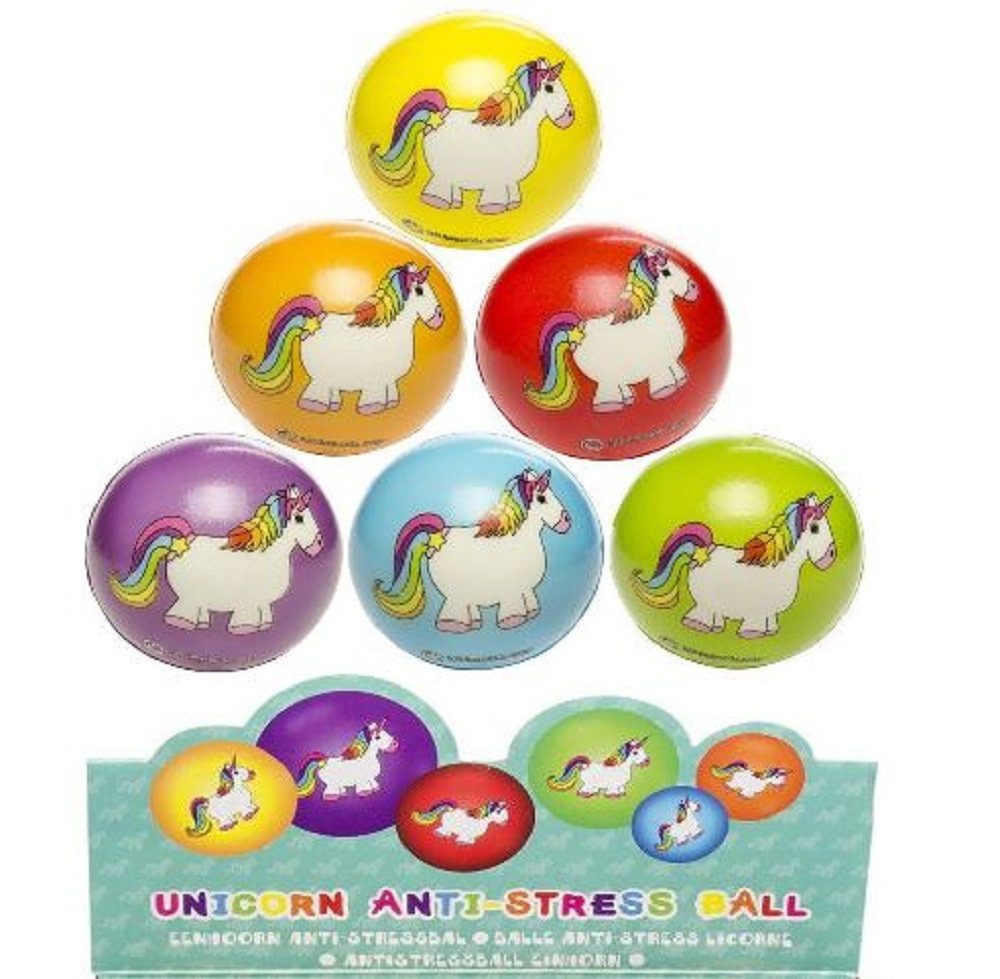 LG Designs Softball Antistressball, Ball Einhorn ca 6 cm, Knautschball, Kinderball (4-St ...